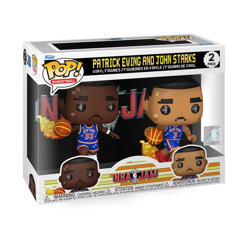 Pop Vinyl Basketball NBA JAM: Knicks Ewing/Starks 8-Bit (2 Pack ...